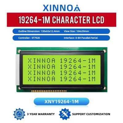 China XINNOA 19264-1M 192x64 Yellow Green LCD Module ST7920 Serial Parallel Port with Chinese Font Library for sale
