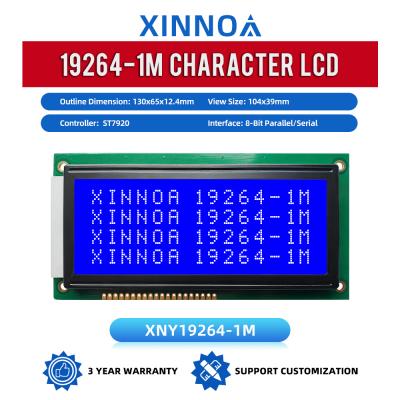 China 19264-1M Blue Film LCM LCD Module 130x65mm ST7920 Controller Industrial Equipment Display for sale