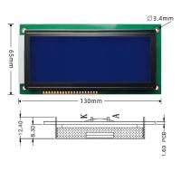 China 19264-1M Blue Film LCM LCD Module 130x65mm ST7920 Controller Industrial Equipment Display for sale