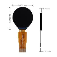 China B0711000TZ02 0.71 Inch Round TFT Color Screen GC9A01N, 12PIN IPS Panel, LCD Module For Smart Wearable & Small Home Appliance for sale