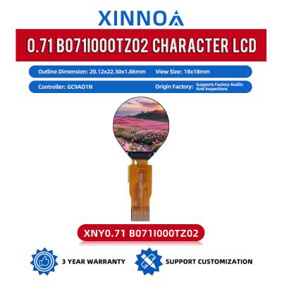 China B0711000TZ02 0.71 Inch Round IPS Color Display GC9A01N, 12PIN Serial TFT Screen, DIY Module For Smart Bracelet & Instrument for sale