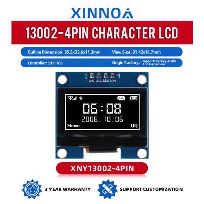 China 1.3Inch I2C OLED Display SH1106 128×64, 4PIN 13002, With PCB Board, Applicable For Household Appliance Control for sale