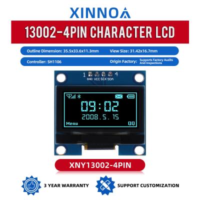 China 13002-4PIN 1.3 Inch OLED Module 128*64 SH1106 IIC, High Definition Monochrome Display For MCU & Maker Projects for sale