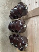 China 20NF250 Brown Glazed Porcelain Bushing 385mm Height 450mm Creepage for Oil Type Distribution Transformer for sale
