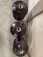 China 20NF250 Brown Glazed Porcelain Transformer Bushing 385mm Height 5.1kg OEM for sale