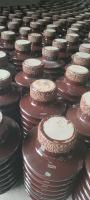 China Station Porcelain Solid Core Post Insulators ANSI Brown Glaze 8.9kN For Thailand for sale