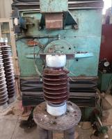 China High Strength Porcelain Station Post Insulator ANSI TR-208 610mm Creepage Distance Brown Glaze for sale