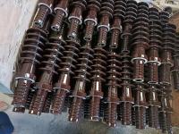 China IEC 60168 Oil ASS Transformer Porcelain Bushing Brown Glazed 150kV 340mm for sale