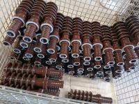 China Brown Glazed Oil ASS High Voltage Porcelain Bushing OEM Available 25.8kV for sale