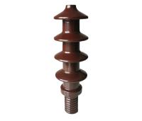 China 30NF250 DIN42531 High Voltage Ceramic Power Line Insulators - 250kV Rating with Brown Glaze Finish for sale