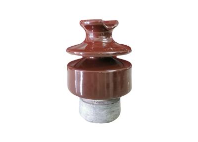 China IEC Standard Brown Pin Type Porcelain Insulator with Hardware Assembly for High Pollution Areas for sale