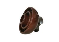 China ANSI 55-5 Pin Type Porcelain Insulator with Semi-Conductive Glaze - 305mm Creepage, 13kN Strength for sale