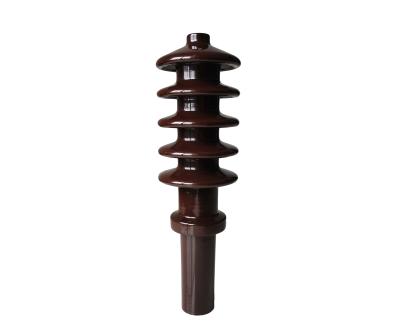 China Brown 6.6kg 30NF250 High Voltage Porcelain Insulator - 485mm Height, 600mm Creepage Distance, 70kV Withstand Voltage for sale