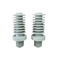 China IEC Standard White Glazed 15kV Gas Insulated Transformer Bushing 325mm Height 50kV Withstand Voltage for sale