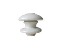 China IEC Standard 1.5KV Porcelain Spool Insulator 93mm Height φ110mm Shed Diameter for Transmission Lines for sale