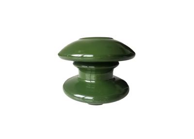 China ANSI Standard 1.5kV Green Porcelain Spool Insulator - 93mm Height, φ110mm Shed Diameter for Transmission Lines for sale