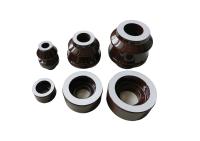 China IEC 1KV DT1-2000A Porcelain Power Line Insulator - 85+35mm Height, 75mm Creepage Distance, 10kV Withstand Voltage for sale