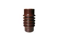 China Brown 10kV High Voltage Ceramic Insulators - 185mm Height, 140mm Shed Diameter for Distribution Lines for sale