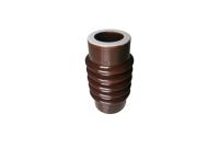 China Brown 10kV High Voltage Ceramic Insulators - 185mm Height, 140mm Shed Diameter for Distribution Lines for sale