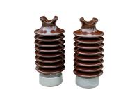 China 30kV Porcelain Line Post Insulator - ANSI 57-3 Class, 737mm Creepage Distance, 12.5kN Cantilever Strength for sale
