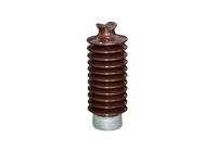 China ANSI 57-5 Brown Glazed Porcelain Station Post Insulator - 12.5 kN Strength, 1145 mm Creepage Distance for sale