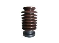China IEC 60168 Semi Conductive Porcelain Standoff Insulator 210mm Height 140mm Diameter 3kN Strength for sale