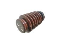 China IEC 60168 Semi Conductive Porcelain Standoff Insulator 210mm Height 140mm Diameter 3kN Strength for sale