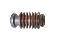 China IEC 60168 Semi Conductive Porcelain Standoff Insulator 210mm Height 140mm Diameter 3kN Strength for sale