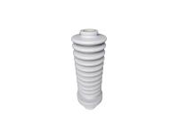 China Custom 25.8kV Gas Insulated Transformer Bushing - 482mm Height, 1018mm Creepage Distance, Bright White Finish for sale