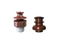 China IEC Standard Brown Pin Type Porcelain Insulator with Hardware Assembly for High Pollution Areas for sale