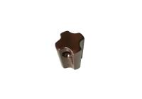 China Lightweight 44kN ANSI 54-1 Porcelain Strain Insulator with 41mm Creepage Distance and 89mm Height for Transmission Lines for sale