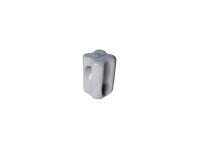 China Light Gray Glazed Porcelain Strain Insulators - 89kN Tensile Strength, 1.85kg Weight for Transmission Lines for sale