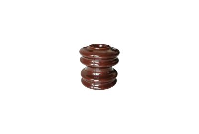 China ANSI 53-1 Porcelain Spool Insulator 9kN Mechanical Load, 54mm Height for Transmission Lines for sale