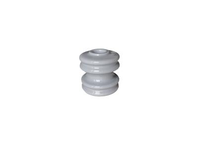 China ANSI 53-3 Porcelain Spool Insulator 8.9kN Load Capacity 81mm Height for Electrical Transmission for sale