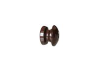 China Brown ANSI Class 25kV Shackle Insulator - 20kN Mechanical Load, 76mm Height, 105mm Diameter Porcelain Spool Type for sale
