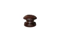China Brown ANSI Class 25kV Shackle Insulator - 20kN Mechanical Load, 76mm Height, 105mm Diameter Porcelain Spool Type for sale