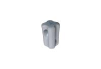 China ANSI 54-2 Porcelain Strain Insulator with 53kN Tensile Strength and 48mm Creepage Distance for Transmission Lines for sale