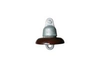 China ANSI Standard 4.6kg Suspension Porcelain Insulator - 254mm Disc Diameter, 67KN Mechanical Load for Transmission Lines for sale