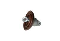 China ANSI Standard 4.6kg Suspension Porcelain Insulator - 254mm Disc Diameter, 67KN Mechanical Load for Transmission Lines for sale