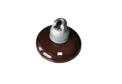 China ANSI 52-2 Porcelain Suspension Insulator 190mm Disc 67KN Load 3.5kg For Power Lines for sale