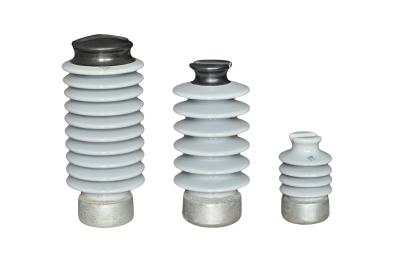 China ANSI 57-4 Porcelain Line Post Insulator with 1015mm Creepage Distance and 12.5kN Cantilever Strength for sale