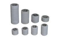 China Light Gray 5kV ANSI A20-1 Porcelain Standoff Insulator - 89mm Height, 4.5kN Cantilever Strength for sale