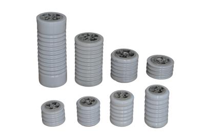 China Light Gray 5kV ANSI A20-1 Porcelain Standoff Insulator - 89mm Height, 4.5kN Cantilever Strength for sale