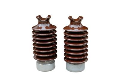 China ANSI 57-5L Post Porcelain Insulator 18kg with 1143mm Creepage Distance for Distribution Lines for sale