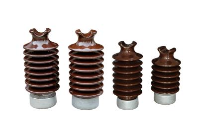 China 30kV Porcelain Line Post Insulator - ANSI 57-3 Class, 737mm Creepage Distance, 12.5kN Cantilever Strength for sale