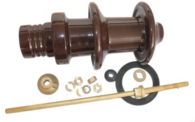 China DT-10NF250 Transformer Porcelain Bushing Assembly - 295mm Height, 305mm Creepage Distance, 28kV Power Frequency Withstand Voltage for sale