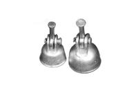 China C-110 Porcelain 44kN ANSI 52-1 Disk Type Insulator - 152mm Disc Diameter, 178mm Creepage Distance for sale