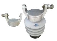 China IEC 60168 Anti Brittle Porcelain Line Post Insulator Light Gray for sale
