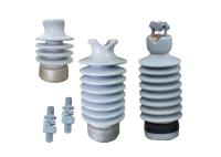China Light Gray ANSI 57-3 12.5kN Line Post Insulators With Short Stud for sale