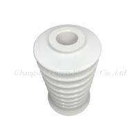 China White Glazed 15kV Gas Insulated Bushing for Transformers - SF6 Insulation with Custom Creepage Distance for sale